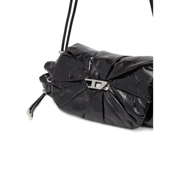 DIESEL® Calf Leather Shoulder Bag - Black