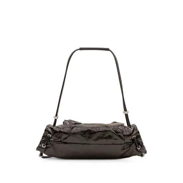 DIESEL® Calf Leather Shoulder Bag - Black