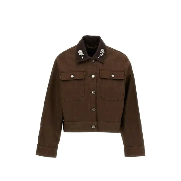 Simone Rocha Jackets Cropped Jackets - Brown