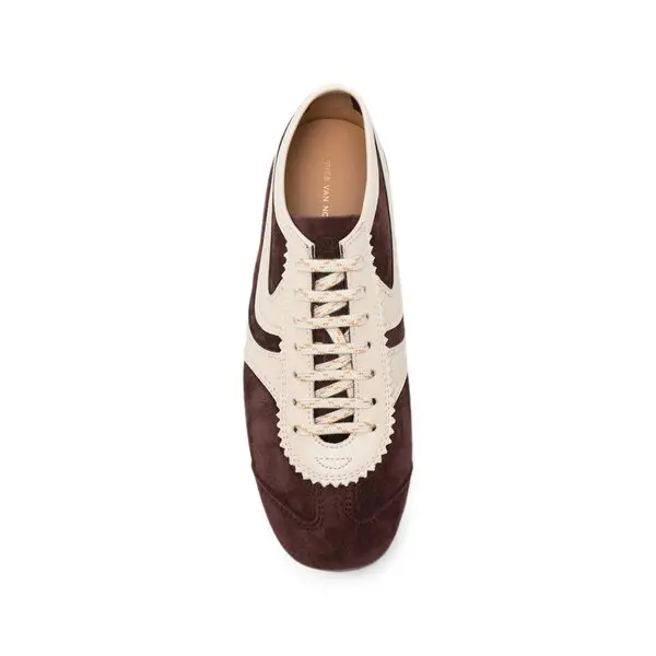Dries Van Noten Suede Panel Sneakers - Brown