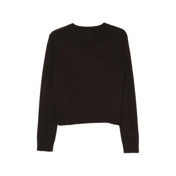 LISA YANG Cashmere Crew Neck Long Sleeve Knit Jumper - Brown