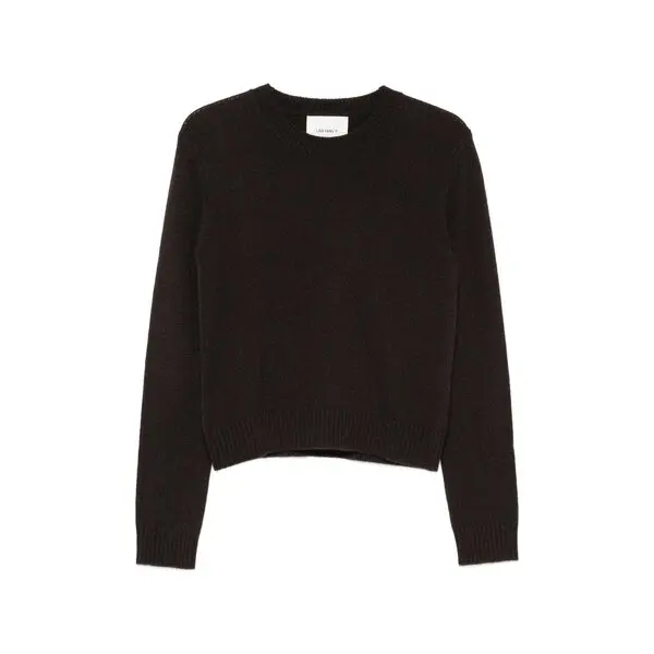LISA YANG Cashmere Crew Neck Long Sleeve Knit Jumper - Brown
