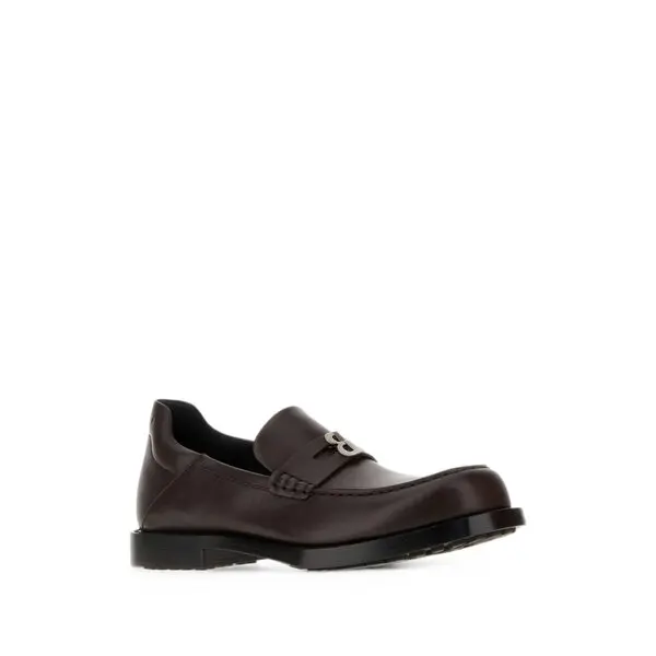 Balenciaga Dark Leather Loafers