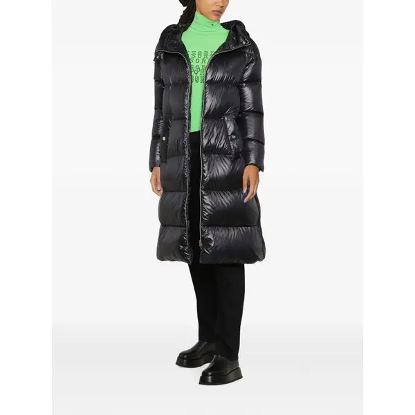 Herno Quilted Down Parka Coat - Black
