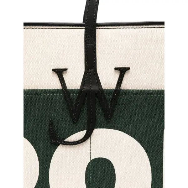 JW Anderson Canvas Tote Bag With Anchor Logo - Cream