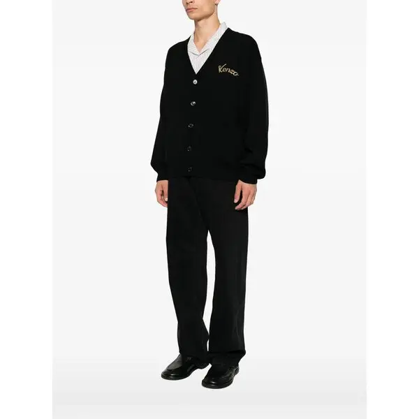 Kenzo Embroidered Tiger V-neck Cardigan