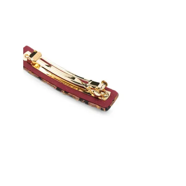Etro Leopard Print Silk Barrette