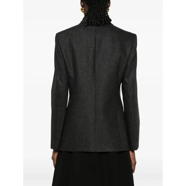 Giorgio Armani Grey Wool Blend Blazer
