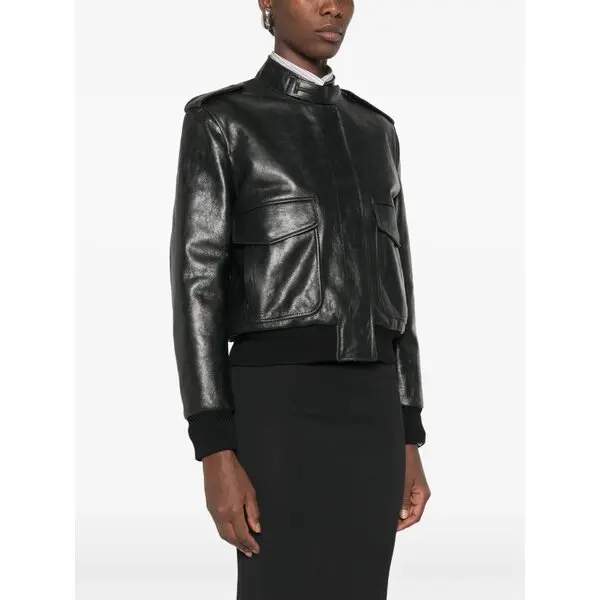 TOM FORD Leather Epaulette Jacket