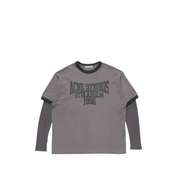 Acne Studios Grey Tops T-shirts & Jerseys - Gray