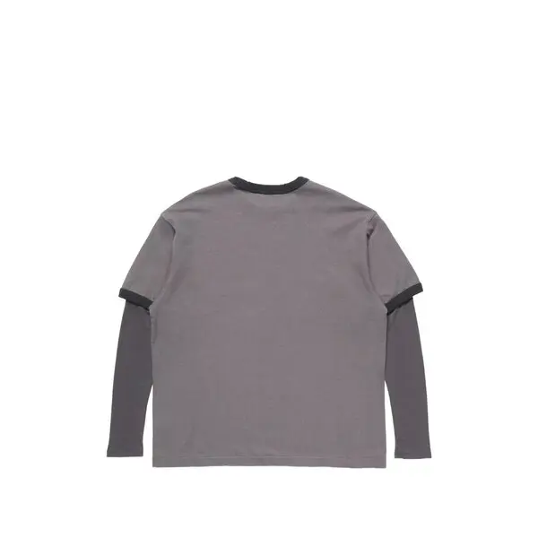 Acne Studios Layered Long Sleeve T-shirt With Logo Print