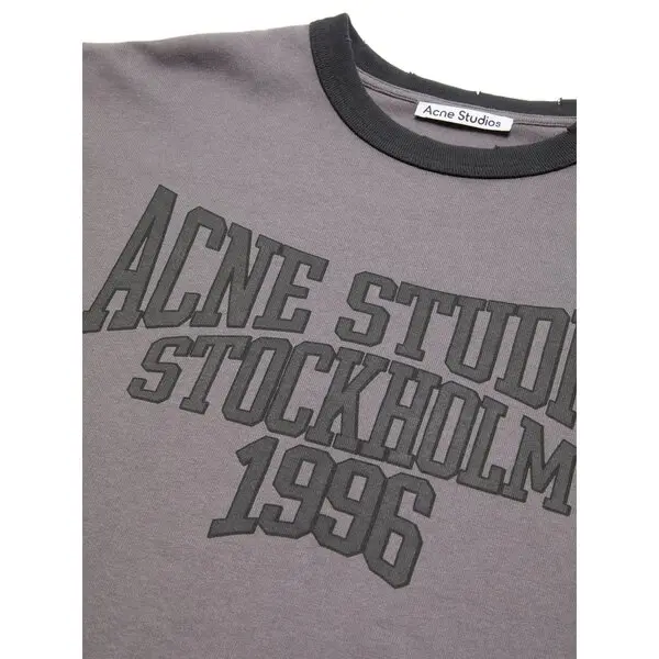 Acne Studios Layered Long Sleeve T-shirt With Logo Print