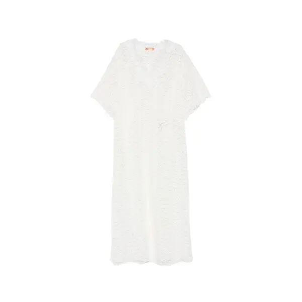 ERMANO SCERVINO Ermanno Scervino Lace V-neck Dress - White