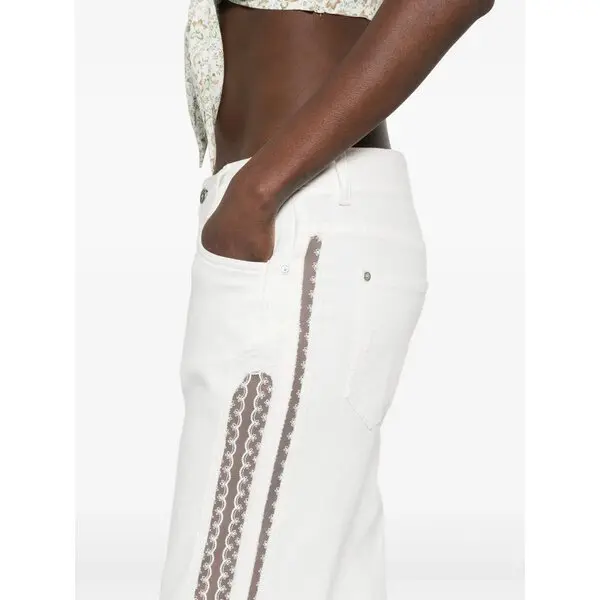 ERMANO SCERVINO Ermanno Scervino Lace Detail Straight-leg Jeans