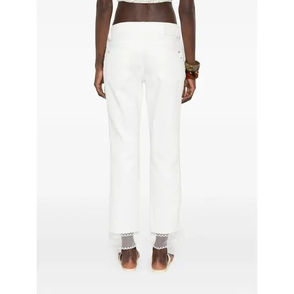 ERMANO SCERVINO Ermanno Scervino Lace Detail Straight-leg Jeans