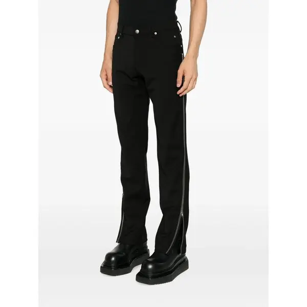 Rick Owens Virgin Wool Blend Zip-detail Trousers