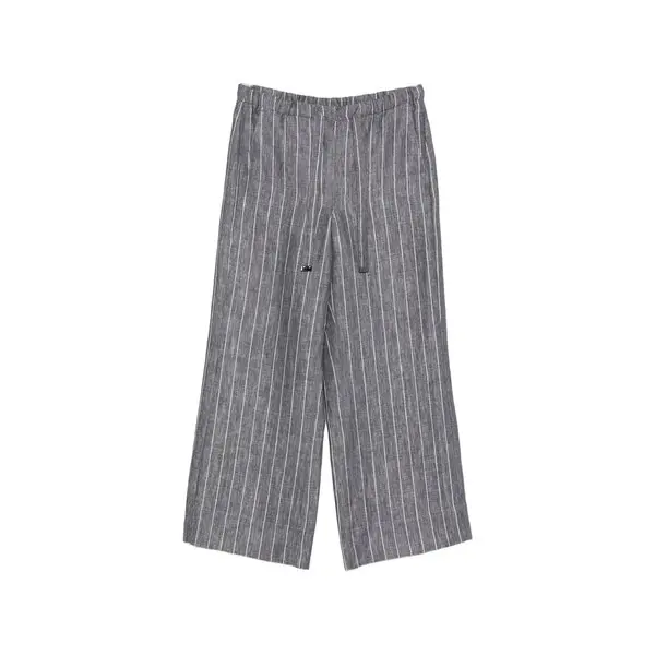 Max Mara Trousers Straight Trousers - Blue