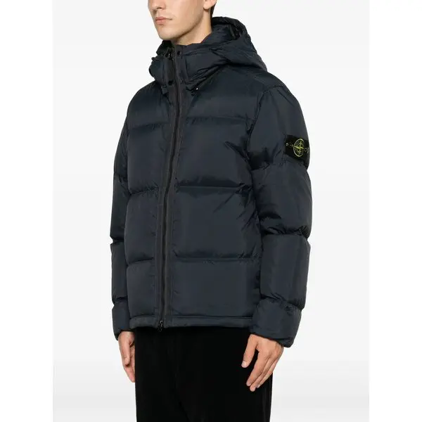 Stone Island Padded Ripstop Down Jacket - Blue