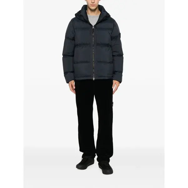 Stone Island Padded Ripstop Down Jacket - Blue