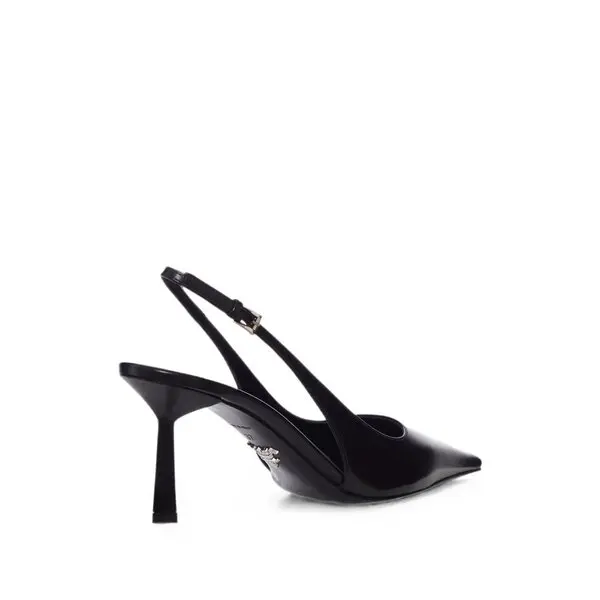 Prada Smooth Calf Leather Slingback Stiletto Heel Shoes
