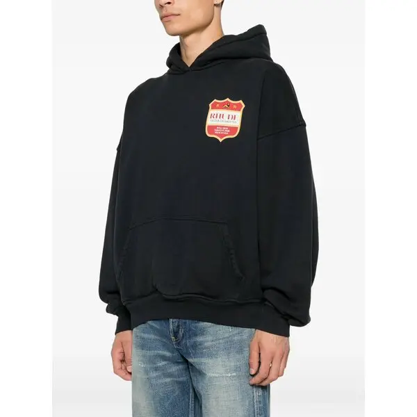 Rhude Cotton Hoodie With Graphic Print