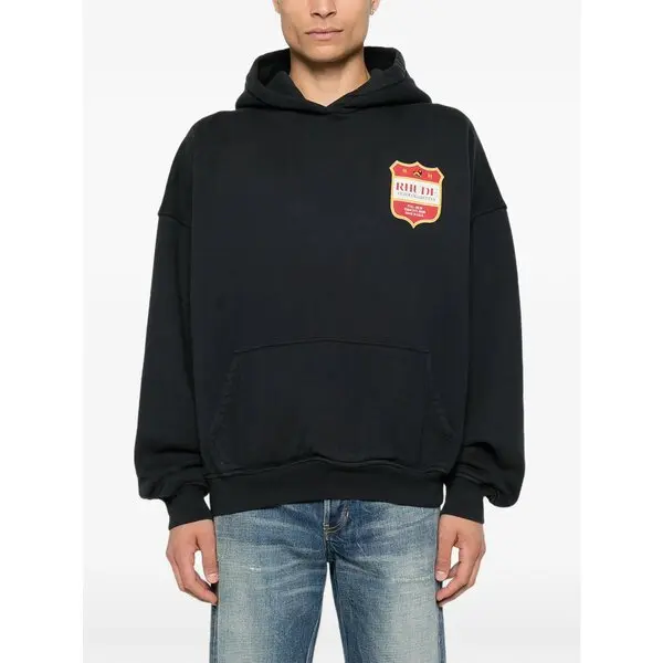 Rhude Cotton Hoodie With Graphic Print