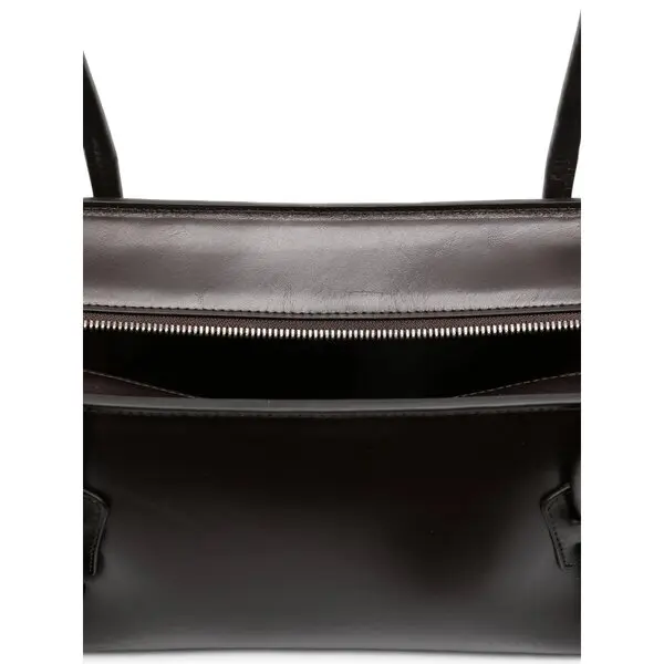 Hereu Knotted Leather Shoulder Bag - Brown