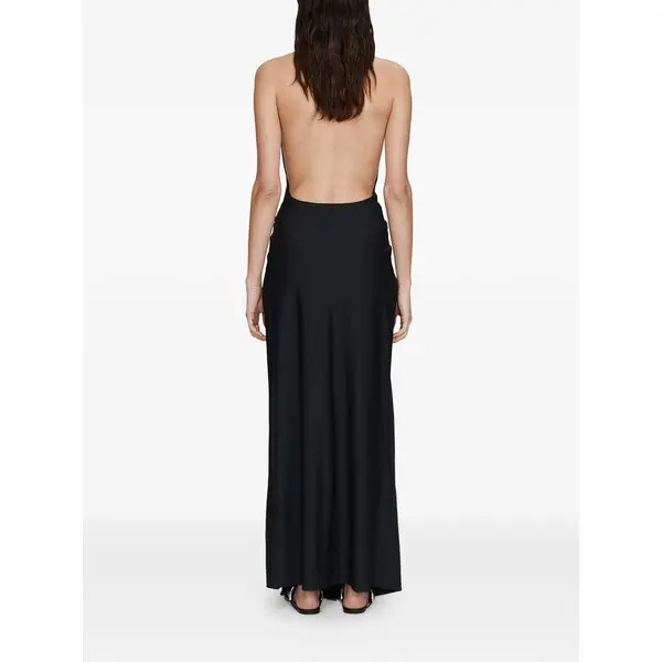Christopher Esber Pendant Detail Halterneck Floor-length Dress