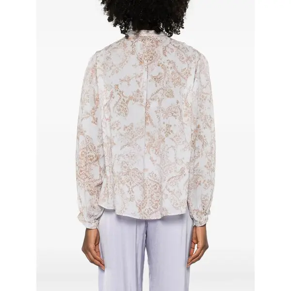 FORTE_FORTE Floral Print Cotton Shirt