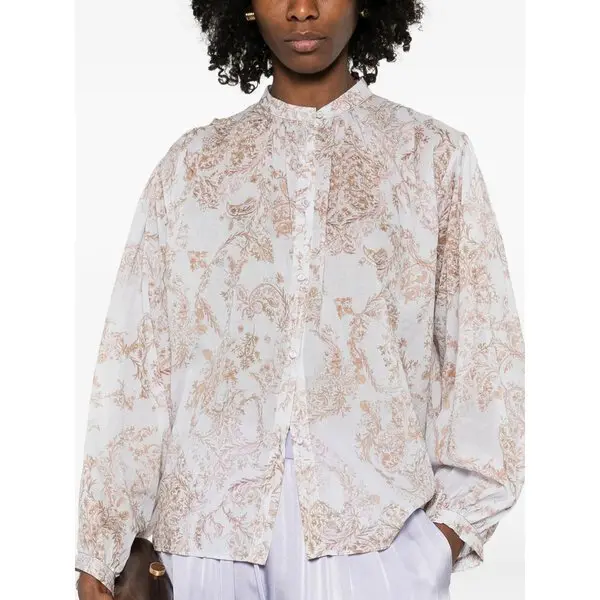 FORTE_FORTE Floral Print Cotton Shirt