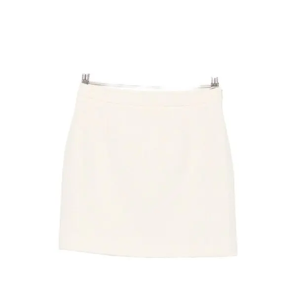 Alessandra Rich Neutrals Skirts Straight Skirts - Cream