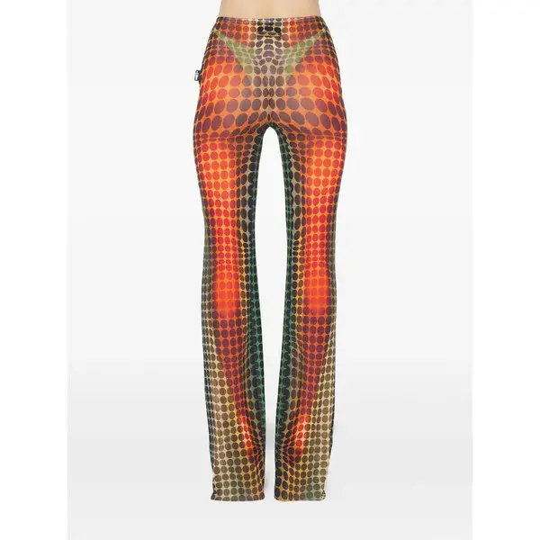 JEAN PAUL GAULTIER Flared Trousers With Dot Print