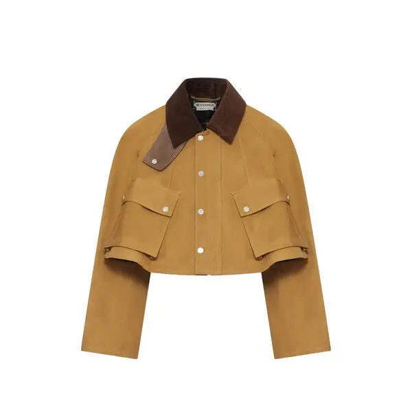 JW Anderson Neutrals Jackets Cropped Jackets - Cream