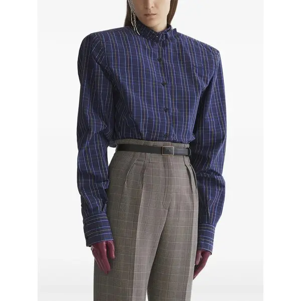 MUGLER Checkered Cotton Shirt