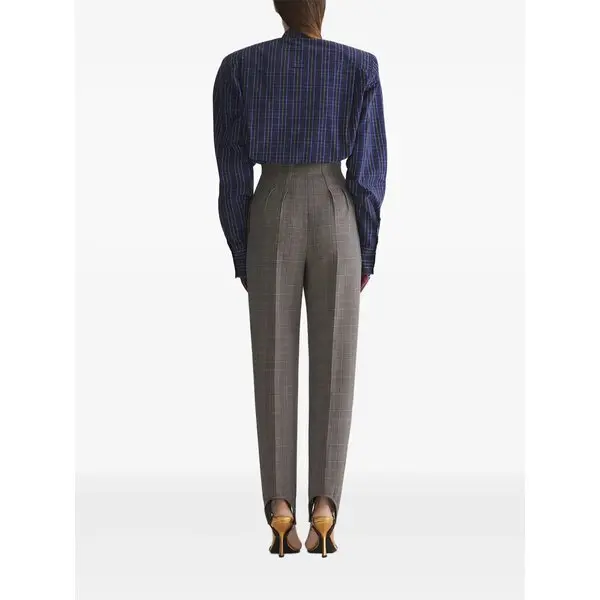 MUGLER Checkered Cotton Shirt