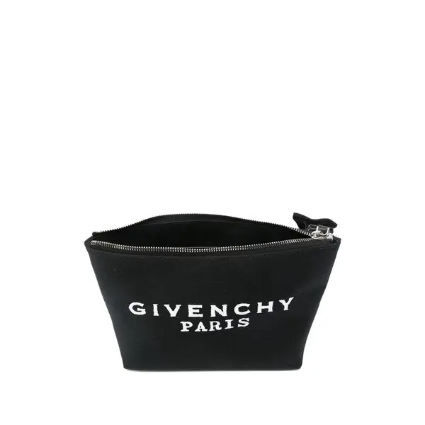 Givenchy Logo Lettering Bow Detail Clutch Bag