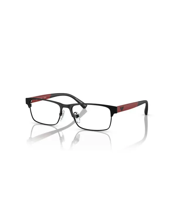 Emporio Armani Rectangle Eyeglasses - Matte Black