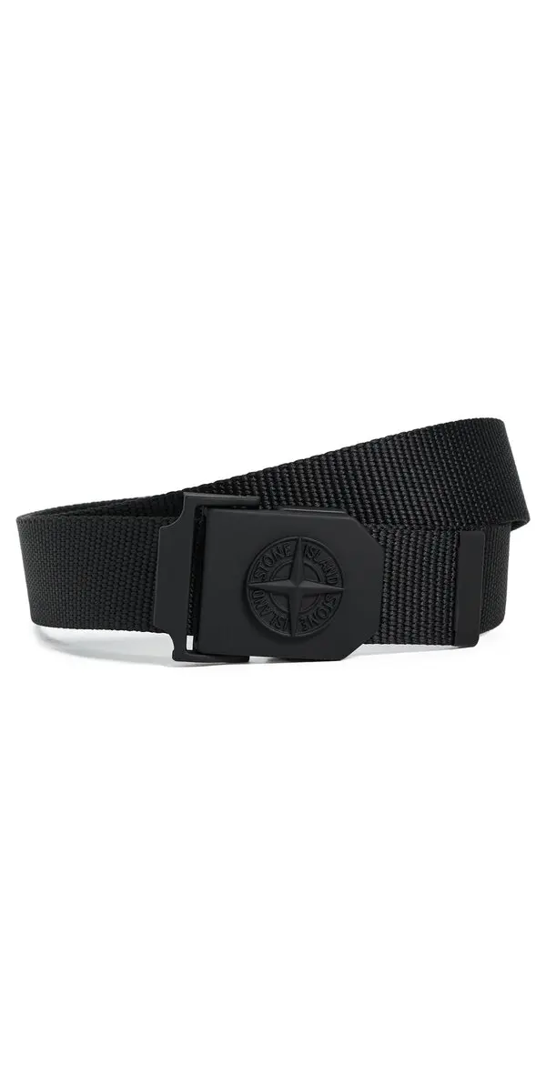 Stone Island Tape Belt - Black