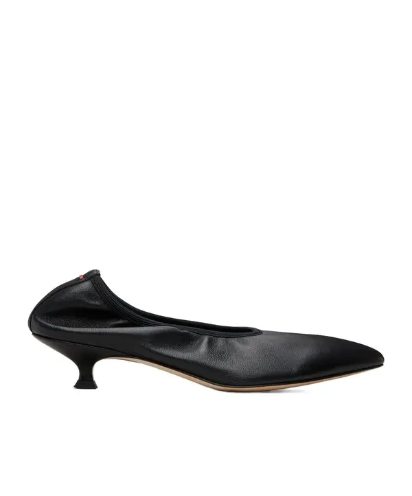 AeydĒ Pointed-tip Heeled Pumps - Black
