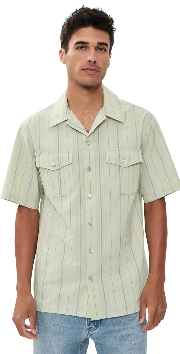 MAISON MARGIELA Double Pocket Stripe Shirt