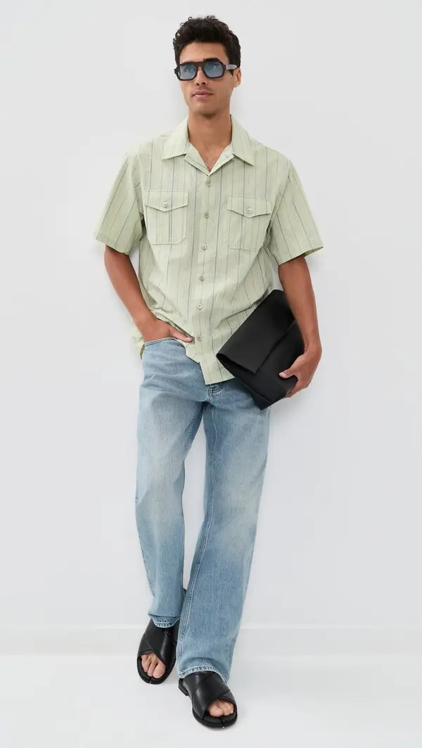 MAISON MARGIELA Double Pocket Stripe Shirt