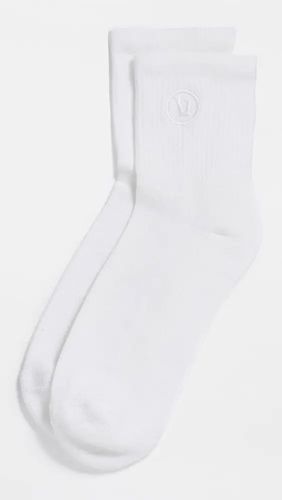 Vuori Half Crew Socks 2.0 - White