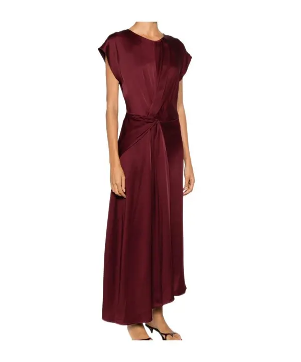 Victoria Beckham Aria Midi Dress - Red