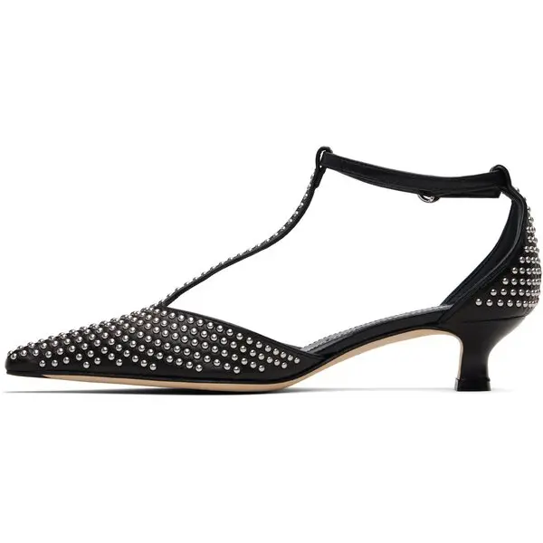 AeydĒ Liz Mini Studded Leather High Heels
