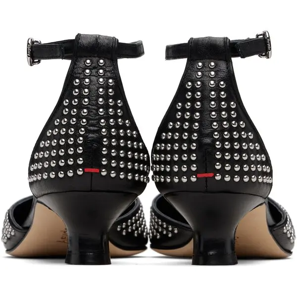 AeydĒ Liz Mini Studded Leather High Heels