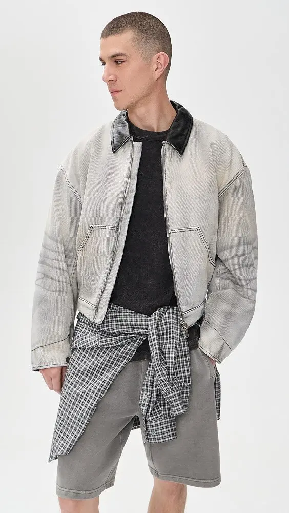 Acne Studios Ohniev Sulphur Fade Jacket - White/black