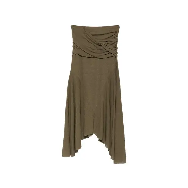 GANNI Asymmetric Draped Skirt