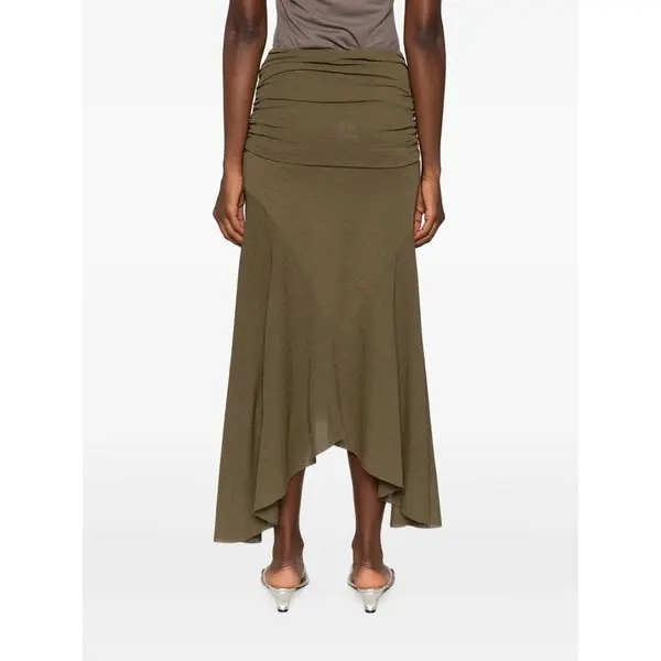 GANNI Asymmetric Draped Skirt
