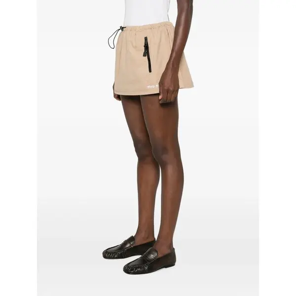 Miu Miu A-line Skirt With Drawstring Waist