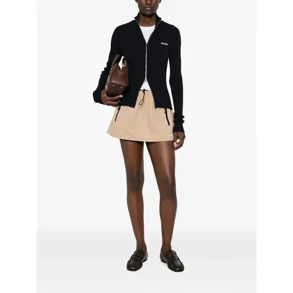 Miu Miu A-line Skirt With Drawstring Waist